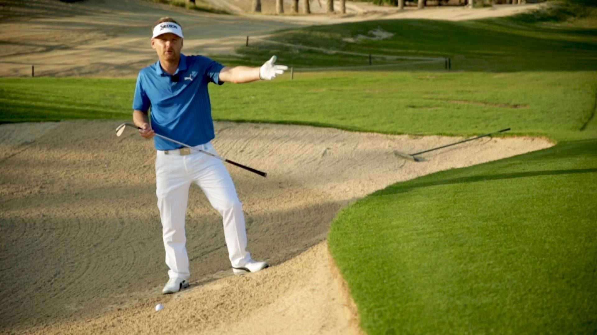 Soren Kjeldsen short game tips: How to play the uphill bunker shot ...