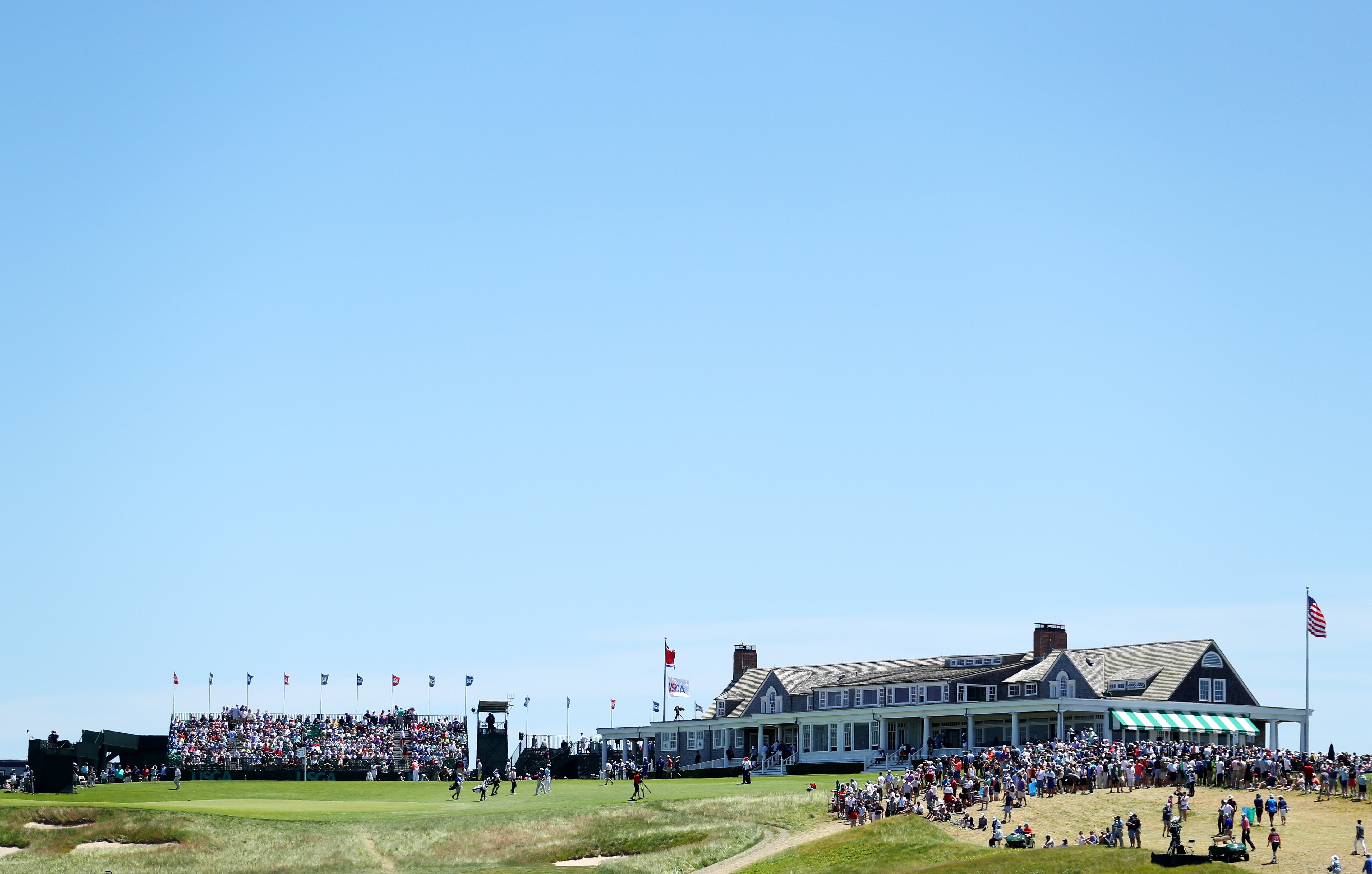The course is all sorts of strange colours – it can only be US Open ...