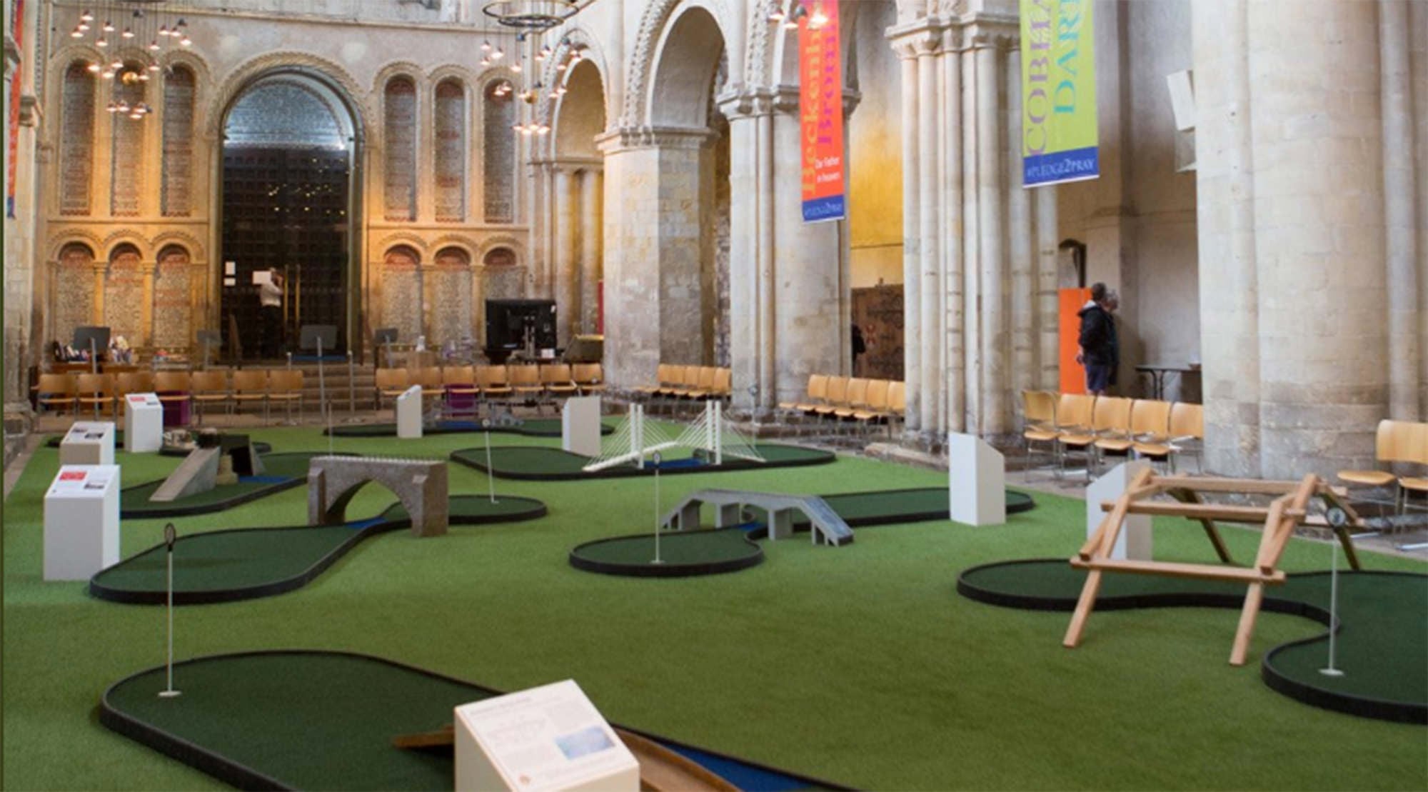 Rochester Cathedral crazy golf divides opinion - National Club Golfer