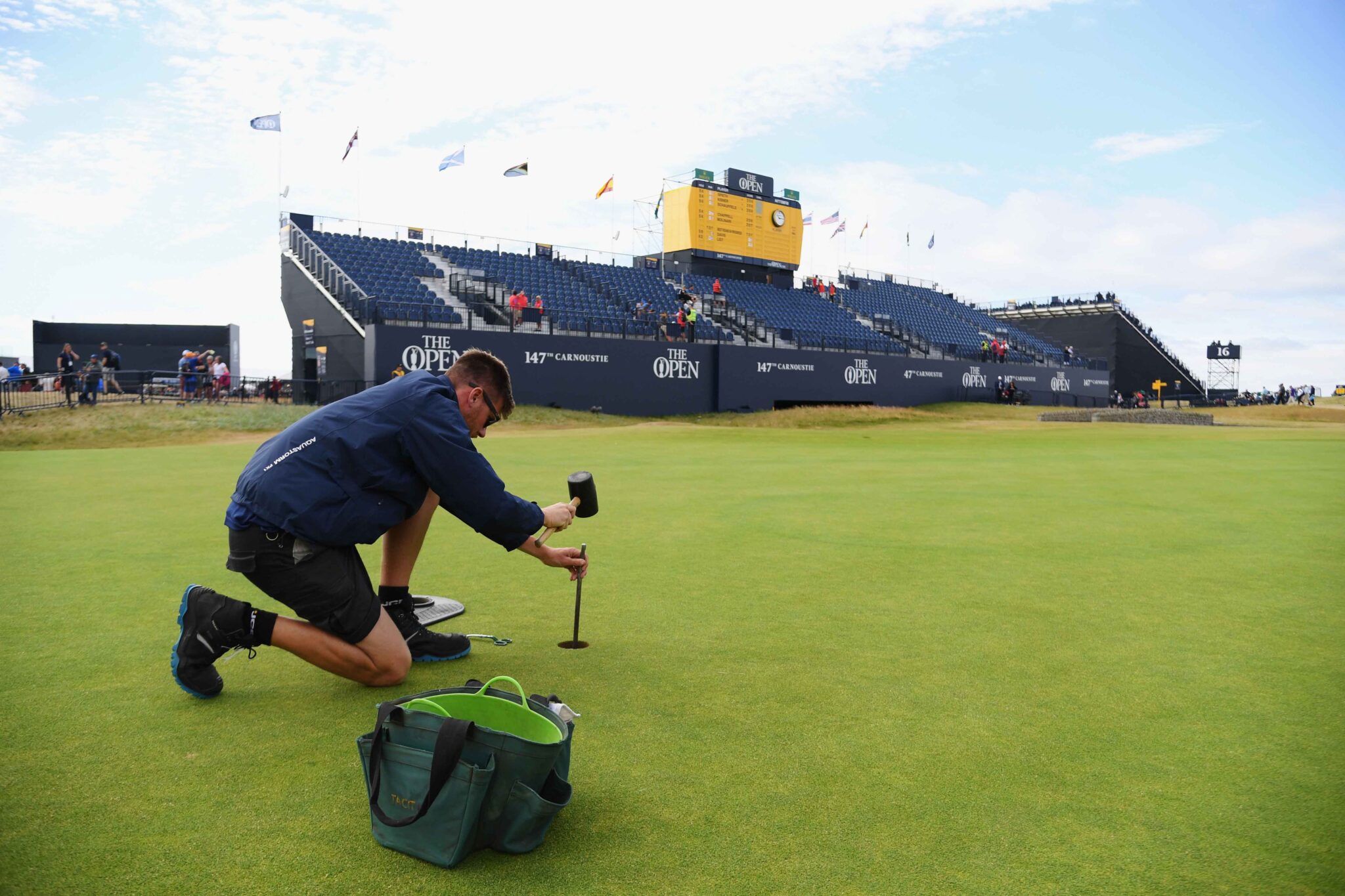 An old hole plug is in the way! Here's what the Rules of Golf say ...