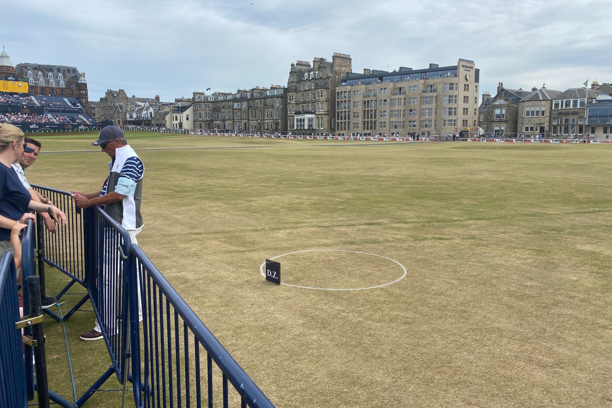 The Open drop zones: How players take relief from the huge grandstands