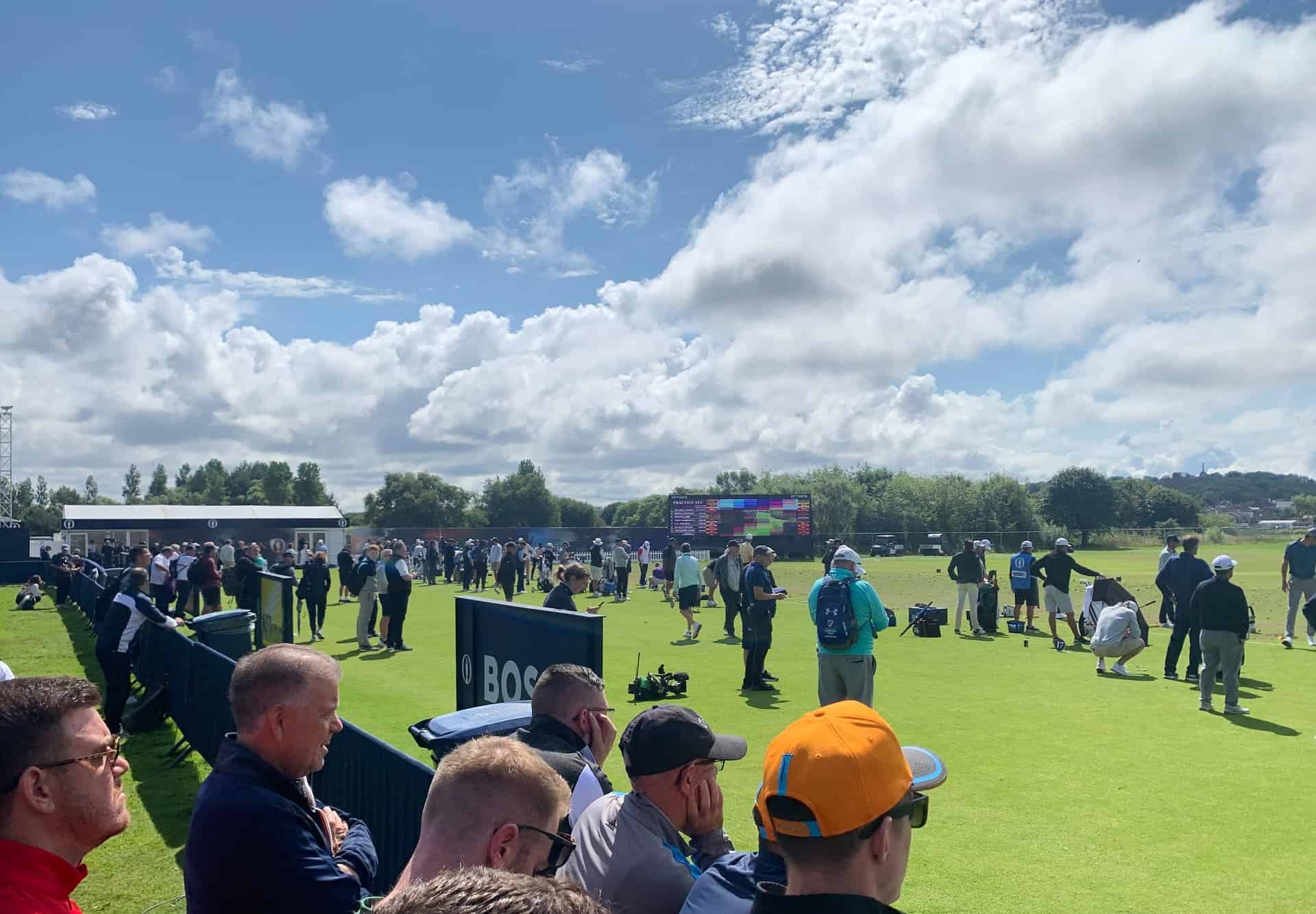 Where is the driving range at The Open?