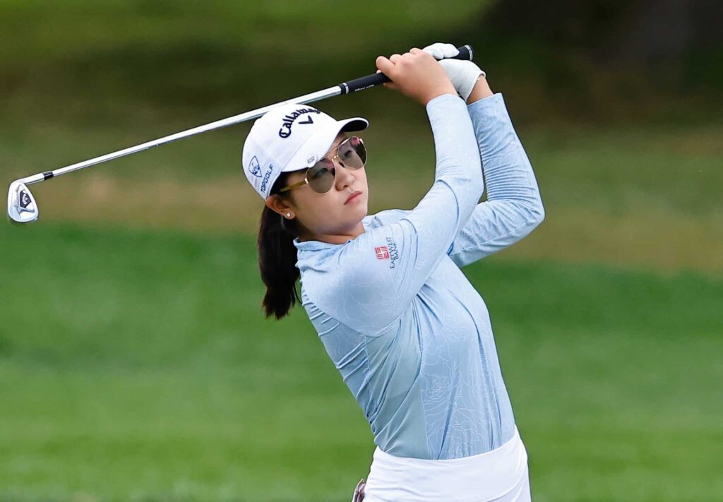 Check out Rose Zhang's incredible Pebble Beach tee-shot trick ...