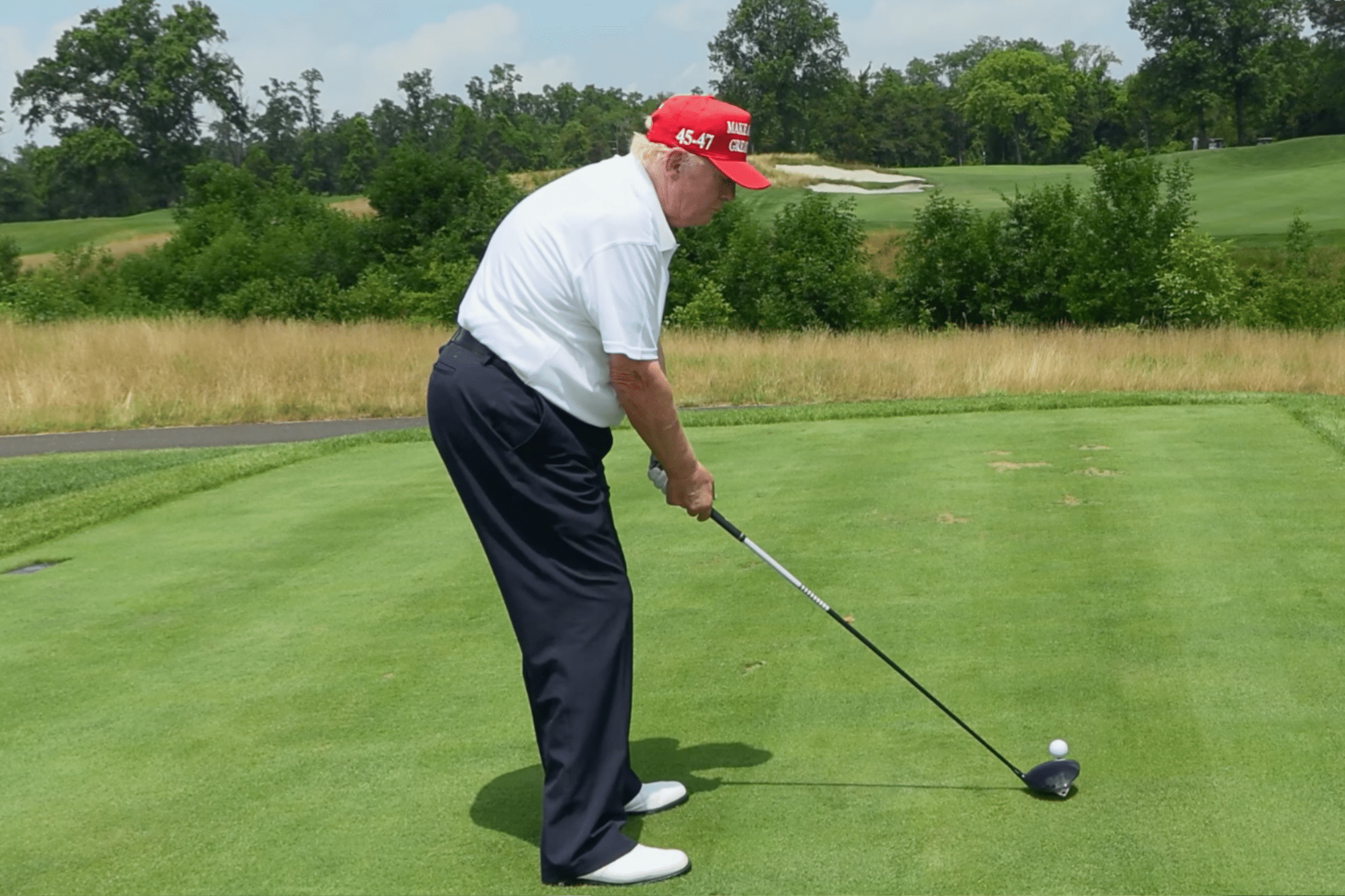 Best Swing For Senior Golfers? Donald Trump Golf Swing Analysis ...