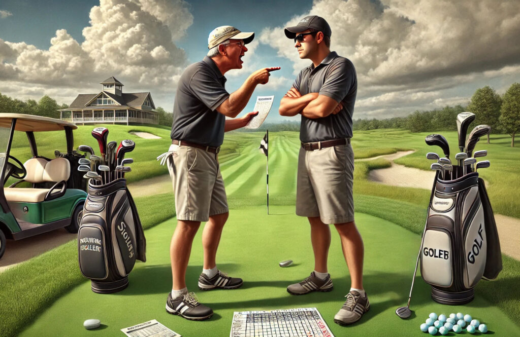 How do we play in multi tee golf competitions?