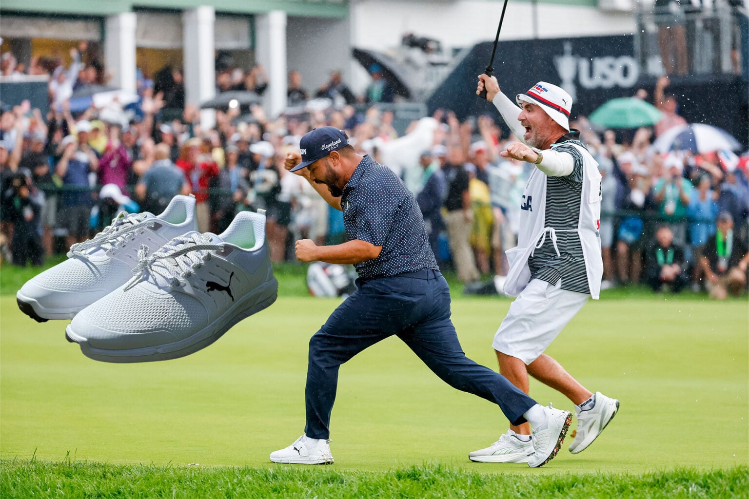US Open Champion footwear: J.J. Spaun’s Puma Ignite Elevate 2 Tour Golf ...