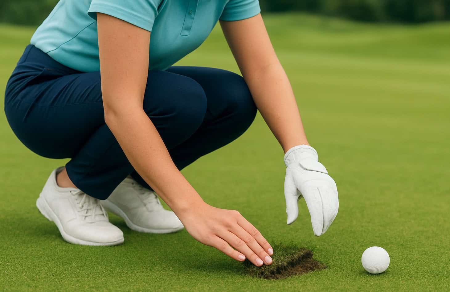 Can I pat down a chunk of grass behind my ball? - National Club Golfer ...