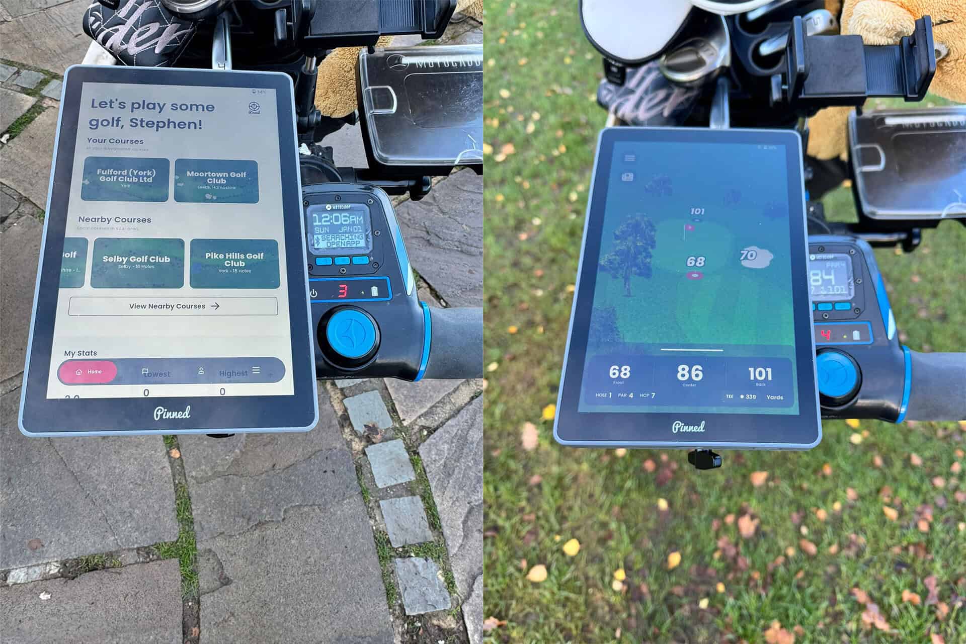 Pinned Caddie Golf GPS Tablet Review: Big Screen and Precise Data ...